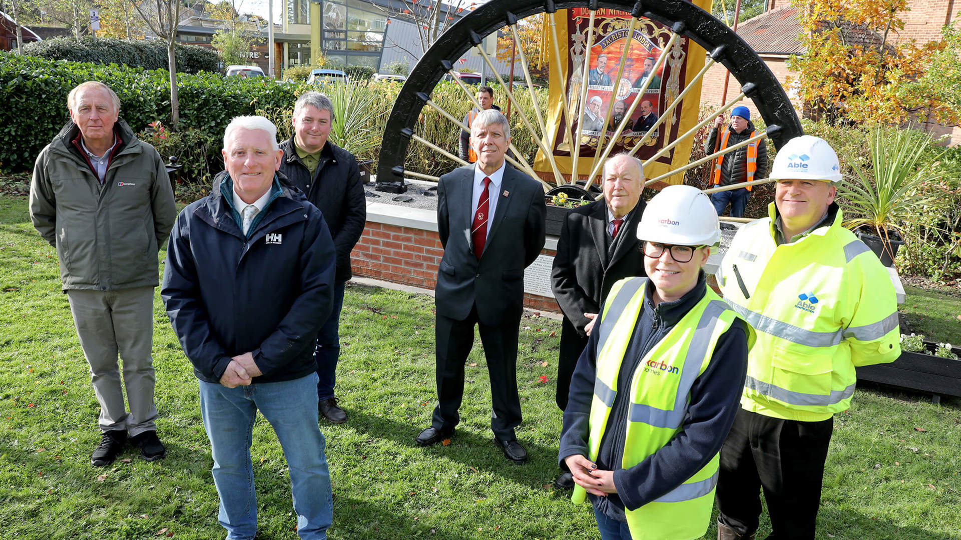 Sacriston colliery wheel finds new home | Karbon Homes