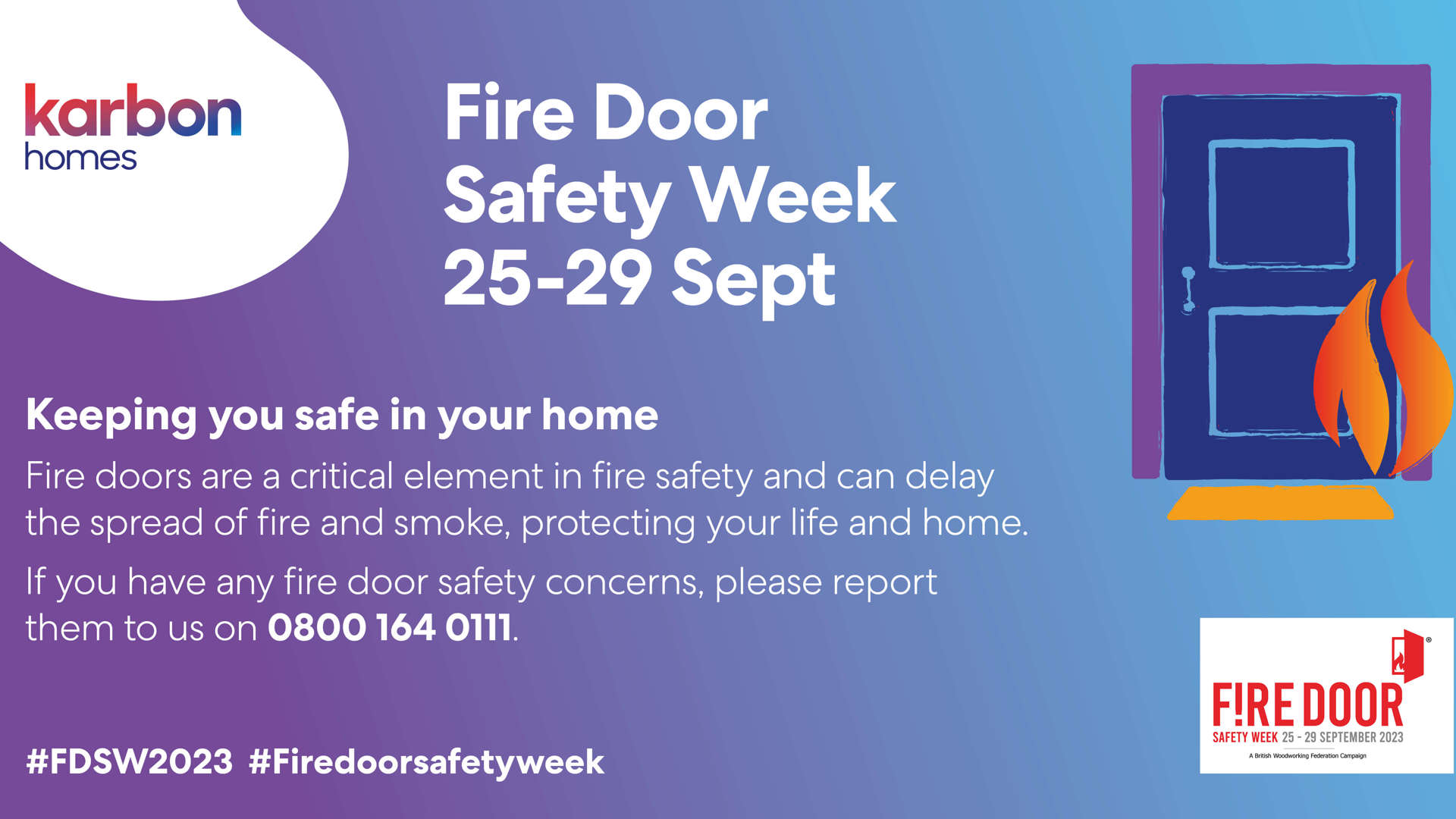 Fire Door Safety Week 25-29 September | Karbon Homes