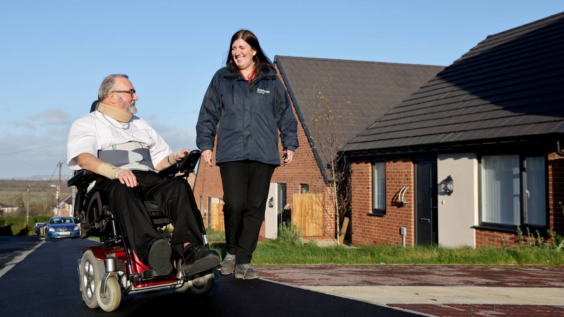Residents ‘over the moon’ with new affordable bungalows | Karbon Homes